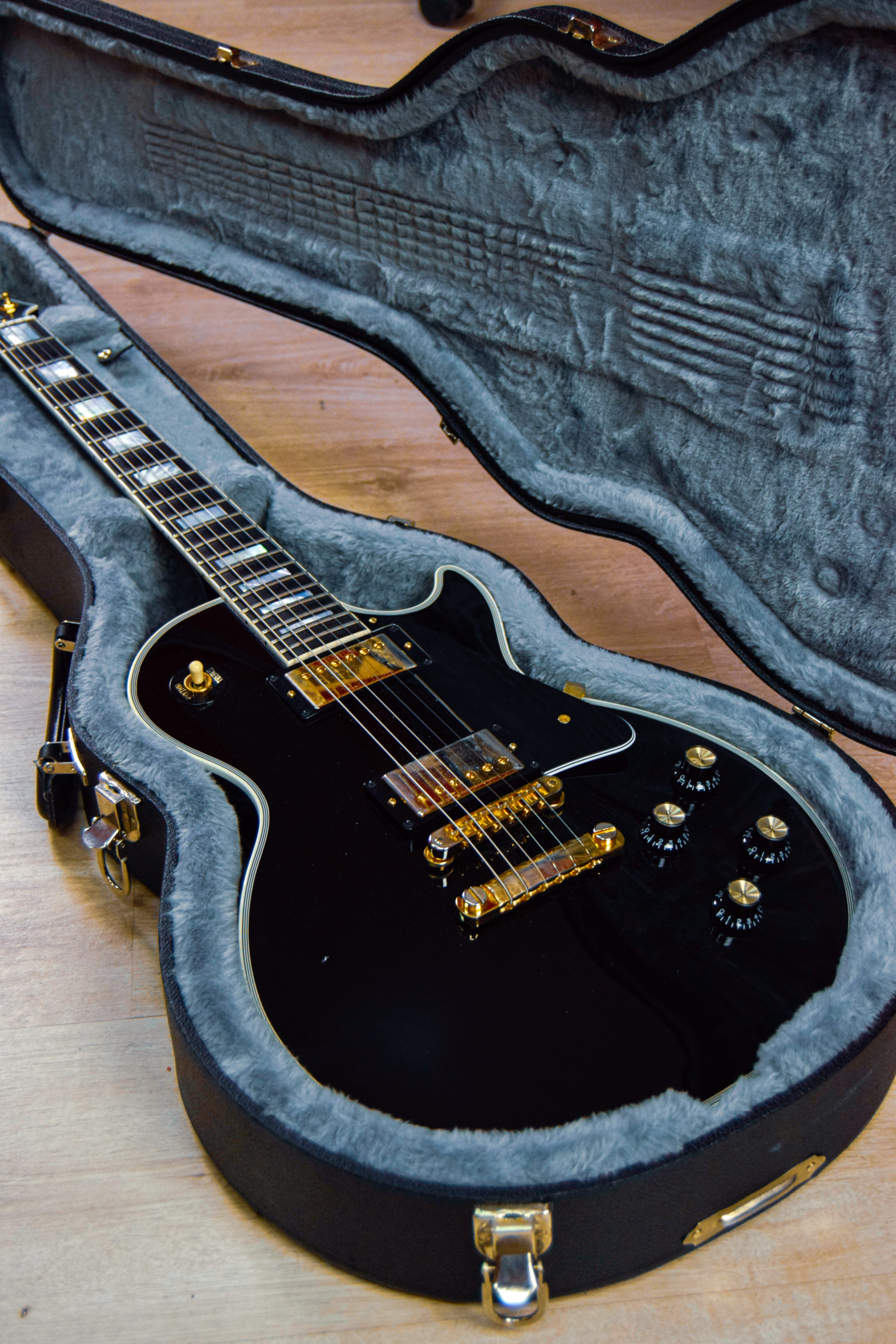 Gibson Custom Shop Les Paul Custom Ebony – 2021 - Escasainguitars